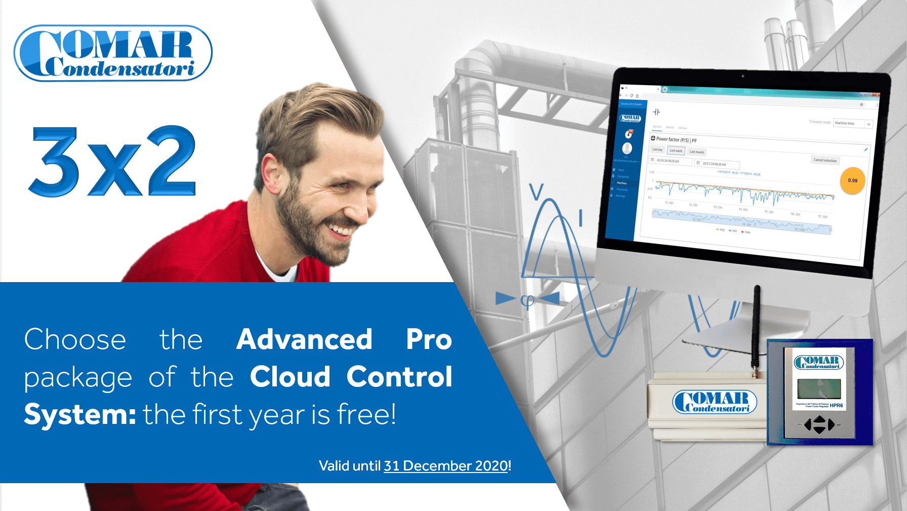 CCS Advanced PRO: now the first year is 100% FREE! - Comar Condensatori